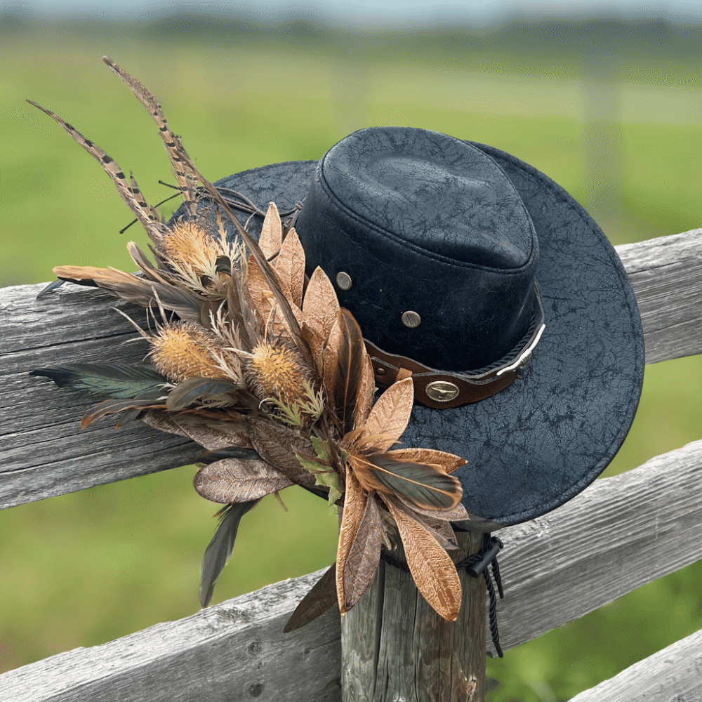 The Wild West Luxe Hat Accent - Silk Plant Warehouse